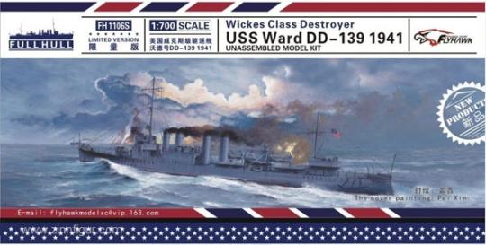 Berliner Zinnfiguren | Destroyer USS Ward DD-139 - Wickes Class - 1941 ...