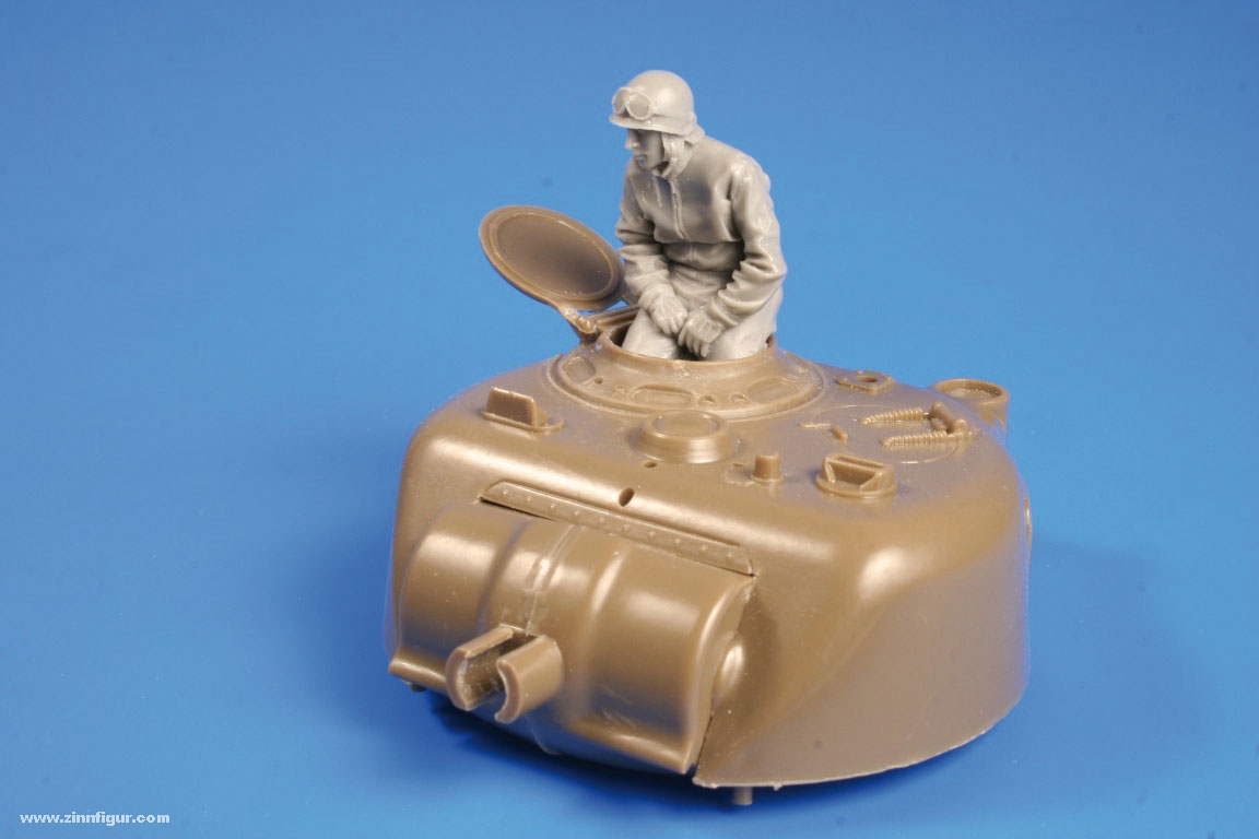 Berliner Zinnfiguren | US WWII Tank Commander for Turret - Winter 1944 ...