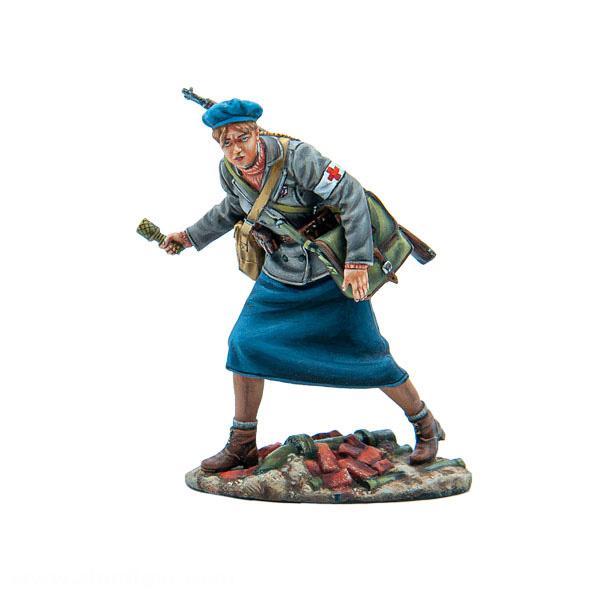 Berliner Zinnfiguren | Russian Female Medic with Grenade | purchase online