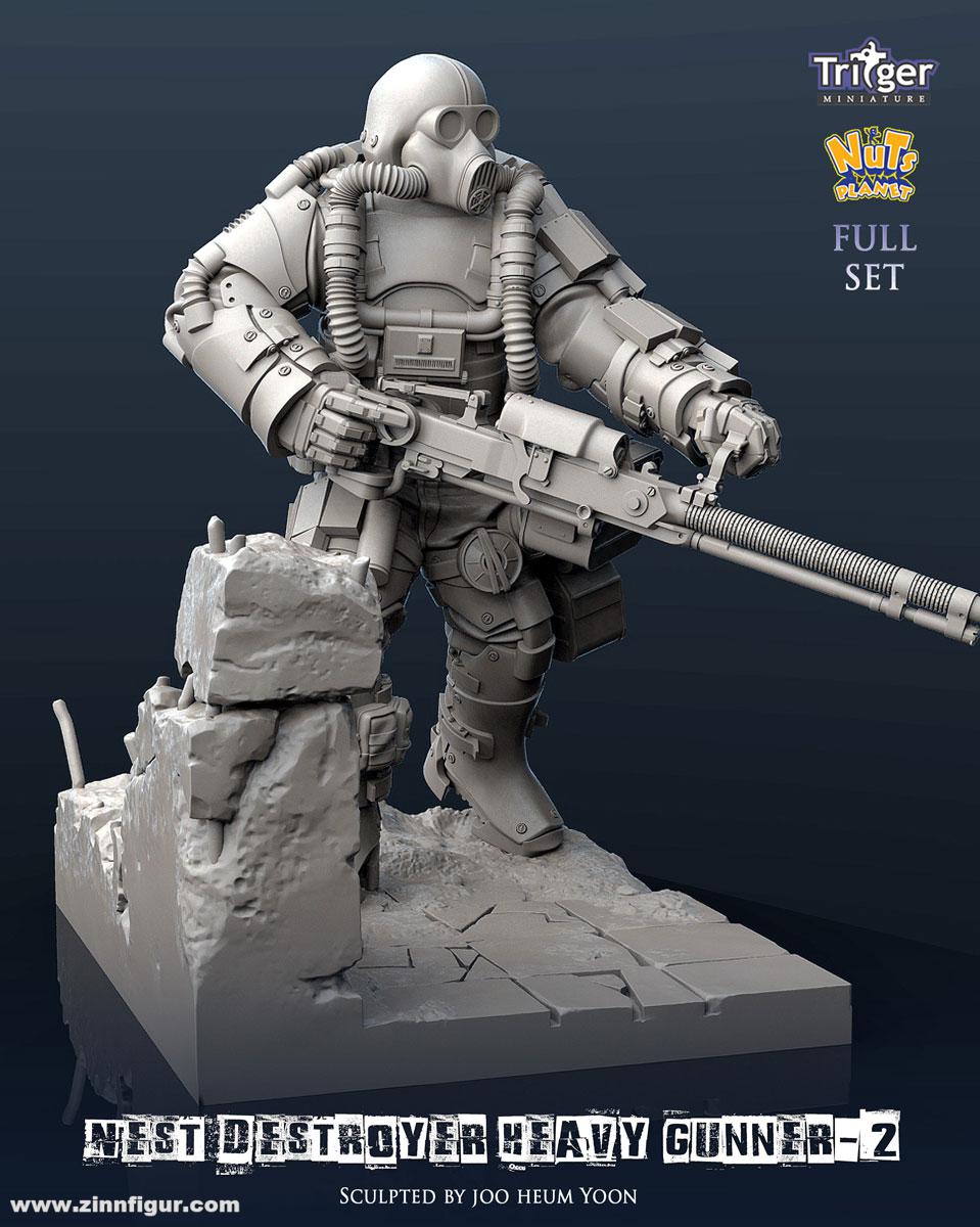 Berliner Zinnfiguren | Nest Destroyer Heavy Gunner 2 with Base ...