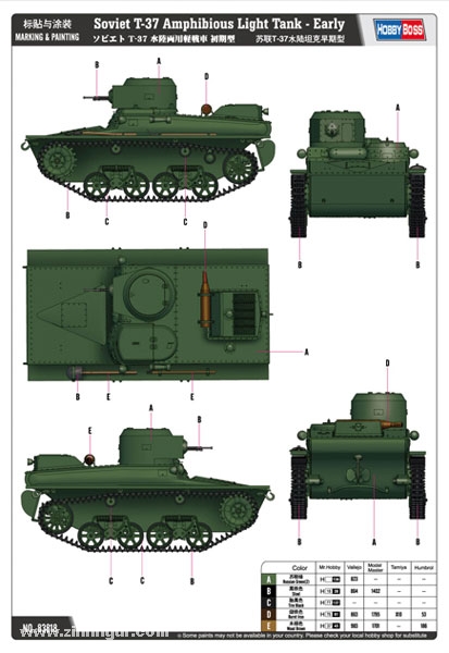 Berliner Zinnfiguren | T-37 Amphibious Light Tank Early | purchase online