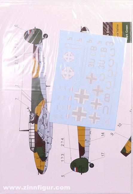 Berliner Zinnfiguren | Decals 1/72 for Me 110 in Yugoslav Service ...