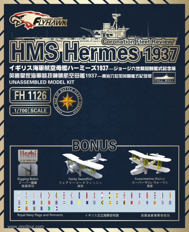 Berliner Zinnfiguren | HMS Hermes - 1937 Coronation Fleet Review ...