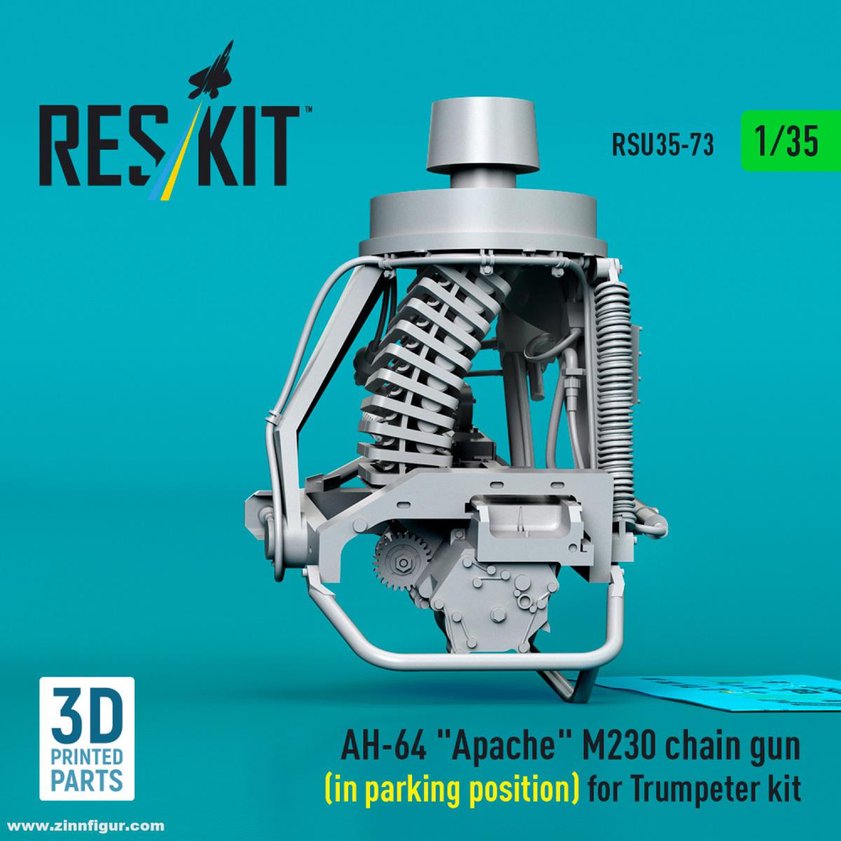 Berliner Zinnfiguren | AH-64 Apache M230 Chain Gun (Park-Position ...