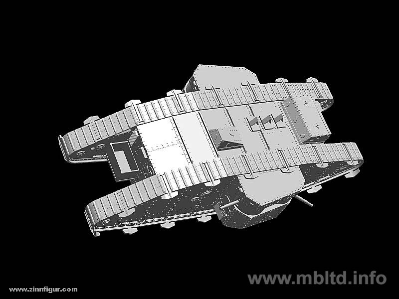 Berliner Zinnfiguren | Mk.II Female Tank bei Arras - 1917 | Online kaufen