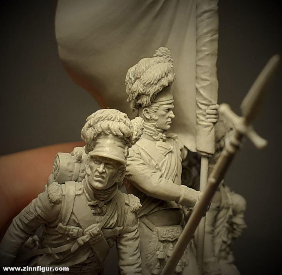 Berliner Zinnfiguren | Highlanders (Colour BEarer, Piper & Sergeant ...